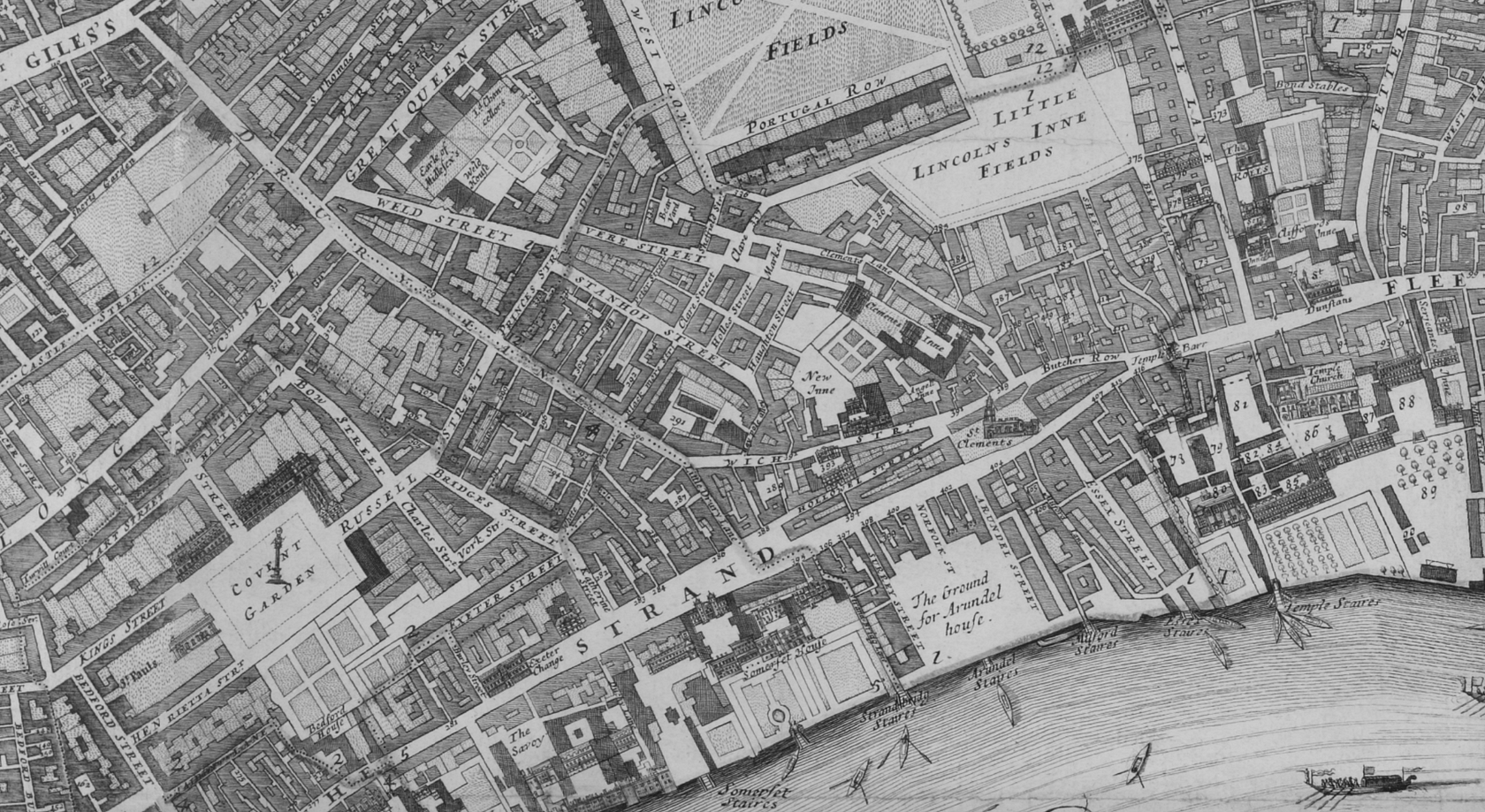William Morgan's Map of the City of London, Westminster and Southwark ...